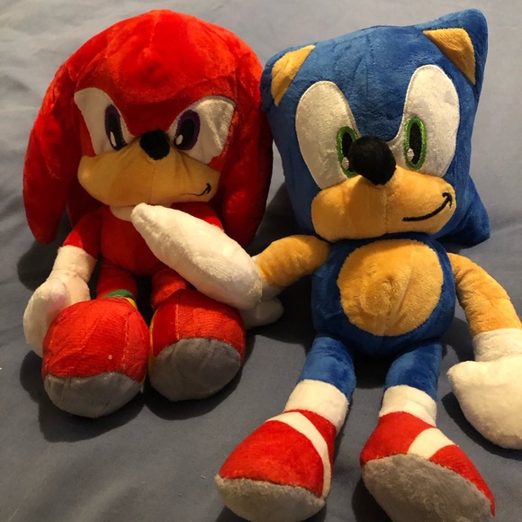 Toys | New In Bag Sonic The Hedgehog With Knickles Plush | Poshmark